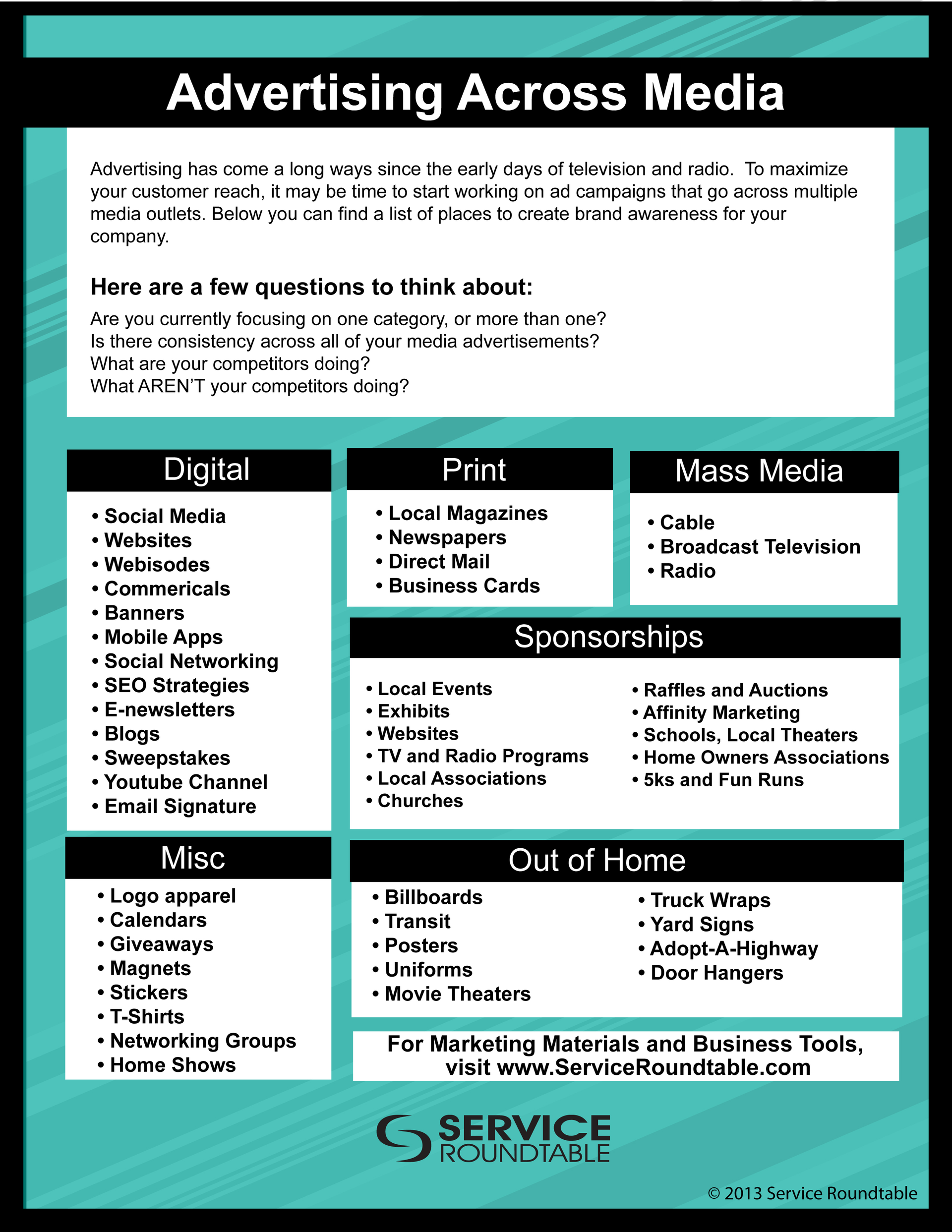 Service Roundtable Download for January 2014: ADVERTISE! | Contracting ...